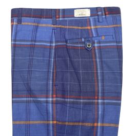 Authentic India Bleeding Madras Trouser (Blu6) | Men's and women's clothing