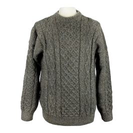 O'Connell's Irish Fisherman Aran Sweater - Woodland | Men's and women's ...