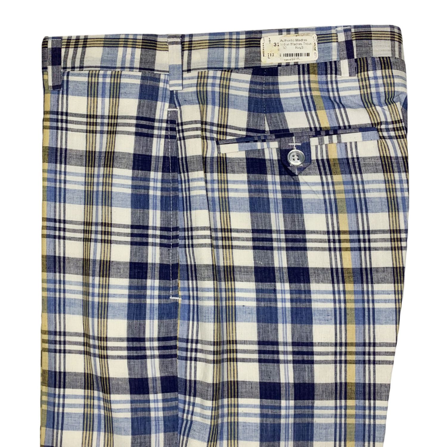 Authentic India Bleeding Madras Trouser (Nvy3) | Men's and women's clothing