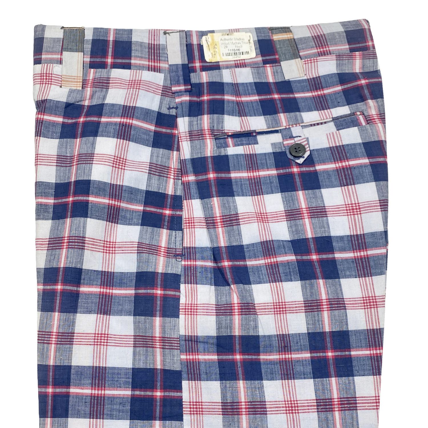 Authentic India Bleeding Madras Trouser (Nvy9) | Men's and women's clothing