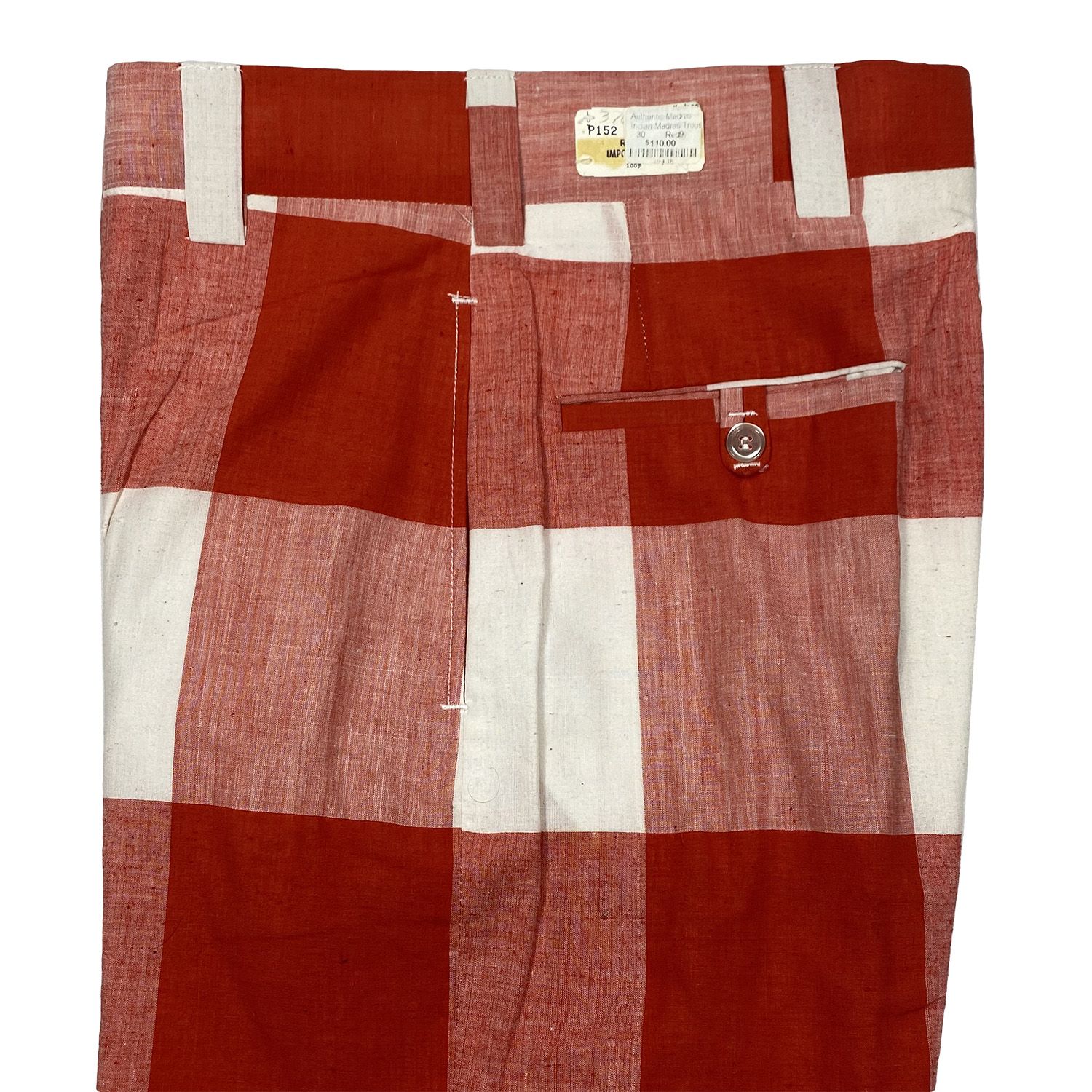 Authentic India Bleeding Madras Trouser (Red9) | Men's and women's clothing