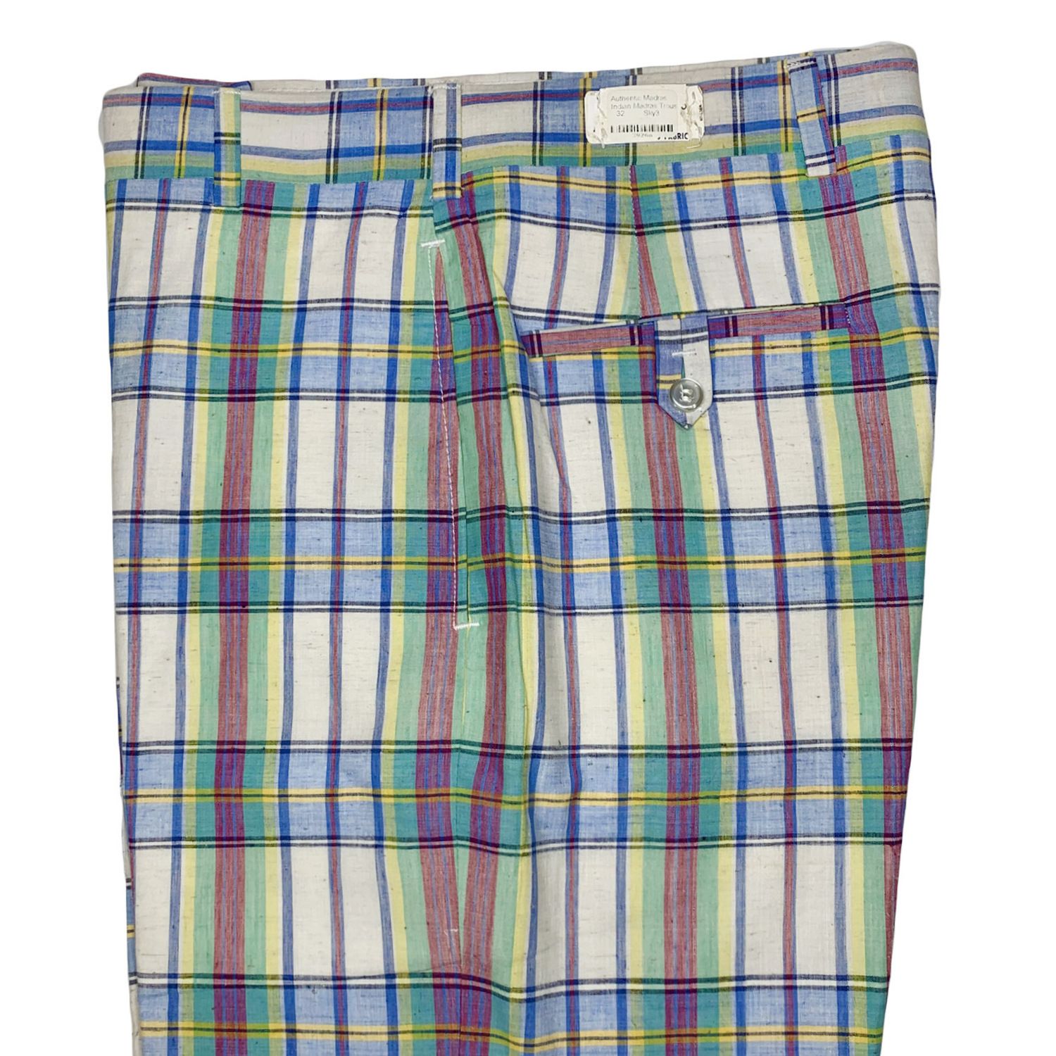 Authentic India Bleeding Madras Trouser (Sky3) | Men's and women's clothing