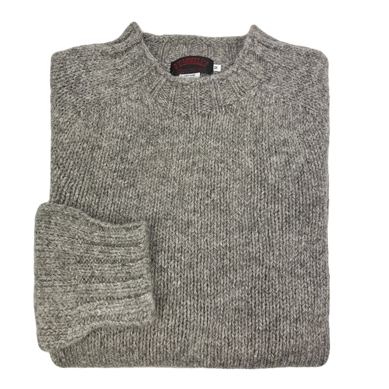 O'Connell's Heavy Chunky Shetland Wool Crewneck - Loaghtan | Men's and ...