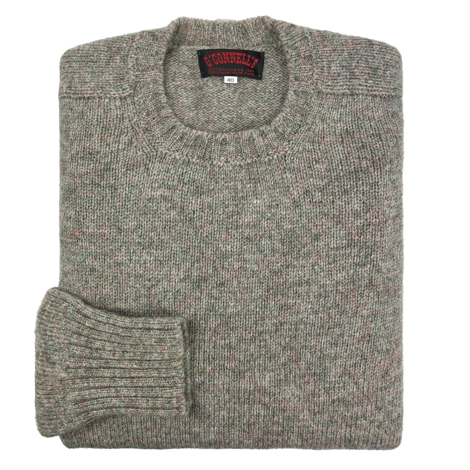 O'Connell's Scottish Shetland Wool Sweater - Laurel Lovat | Men's and ...