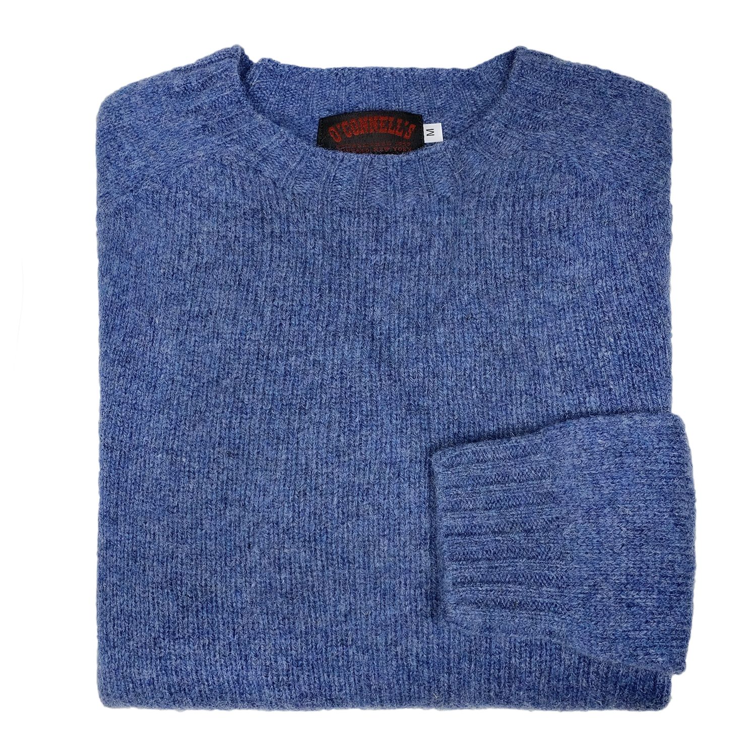 O'Connell's Womens Scottish Shetland Crewneck Sweater - Blueprint | Men ...