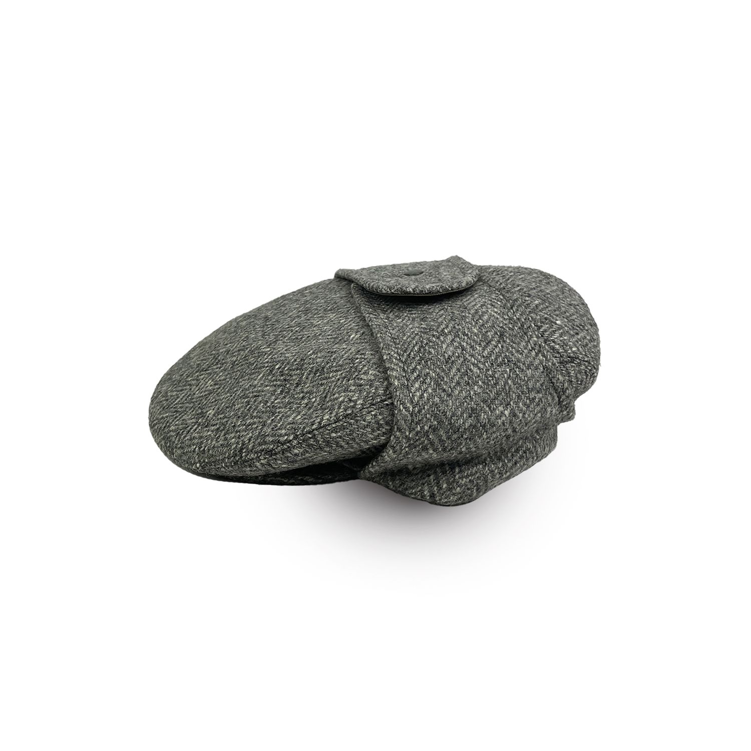 O'Connell's Wool 'Chicago Lugg' Cap - Light Grey Herringbone | Men's ...